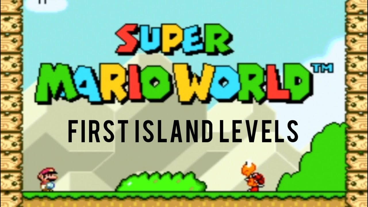 Super Mario World with controllers / First Island Levels - YouTube
