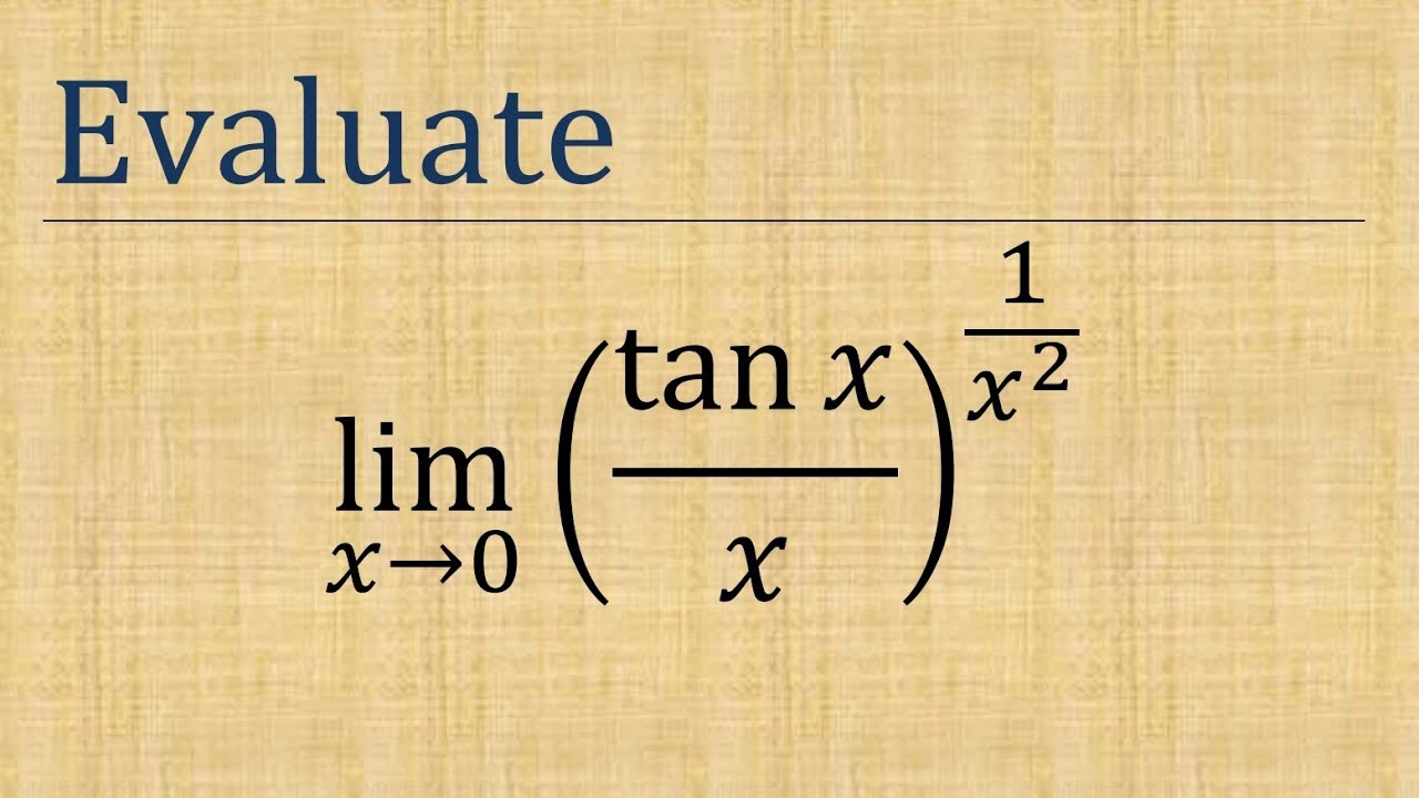 Evaluate Lim x 0 tanx x 1 x YouTube evaluate-lim-x-0-tanx-x-1-x-youtube