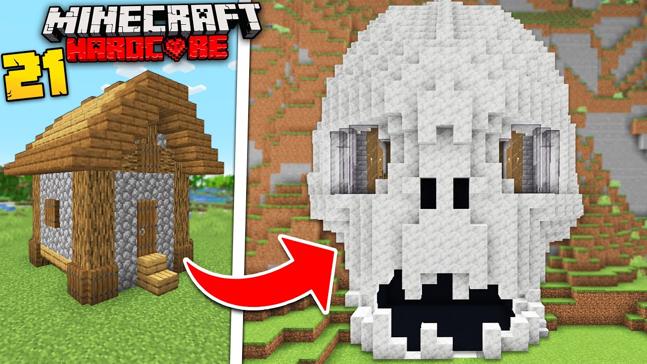 I Transformed My Starter Base In Minecraft Hardcore! (#21) - YouTube