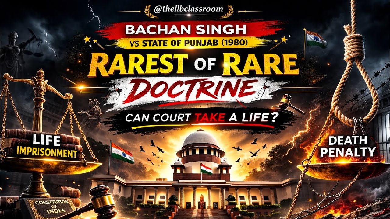 Death Penalty Law in India | Bachan Singh Case Explained Simply - YouTube