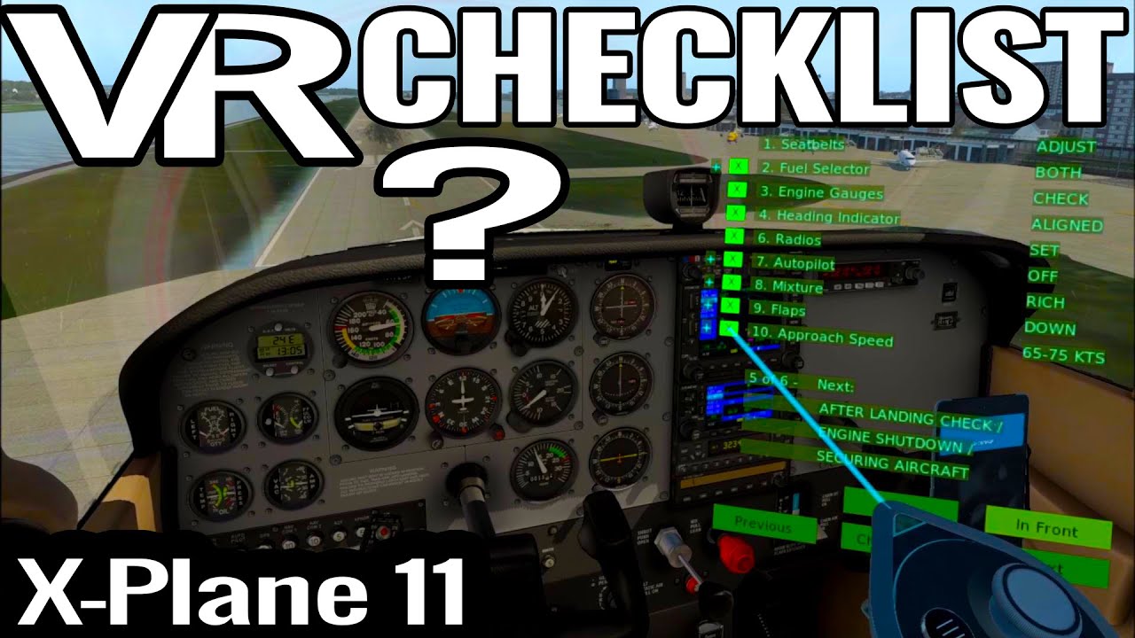 I Found The Best VR Checklist For X-Plane 11 - YouTube