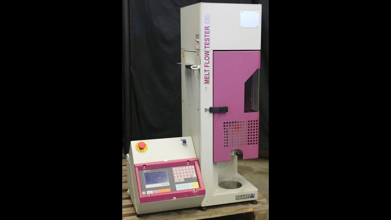 Testing a Ceast MFT 130 melt flow indexer - YouTube