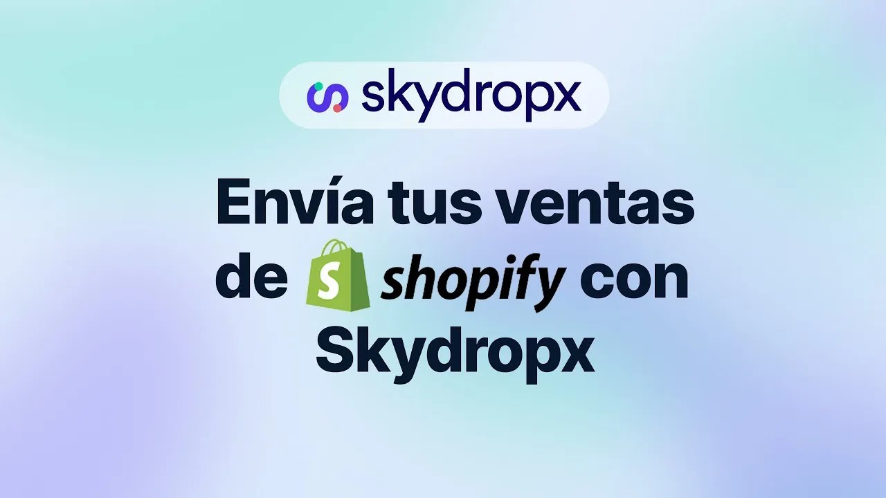 Envía tus ventas de Shopify con Skydropx - YouTube