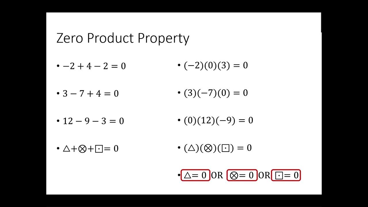 Section 12- Solving Polynomial Equations- Introduction and Zero Product ...