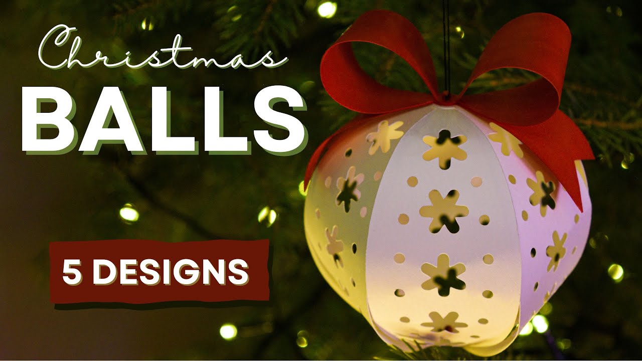 How to make nice Christmas tree balls | DIY Christmas Decorations - YouTube