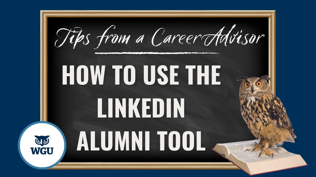 How to Utilize the LinkedIn Alumni Tool - YouTube