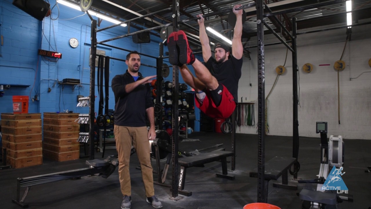 Performance Care - Hanging Straight Leg Raises - Movement Demo - YouTube