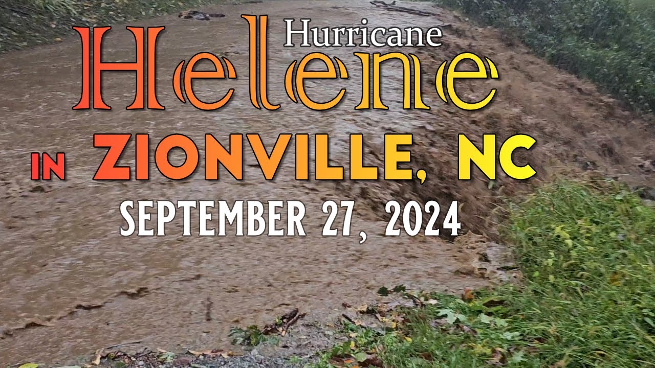 Helene Flooding Damage, September 27 2024, Zionville NC (near Boone ...