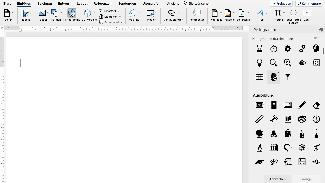 Piktogramme in Microsoft Word - YouTube