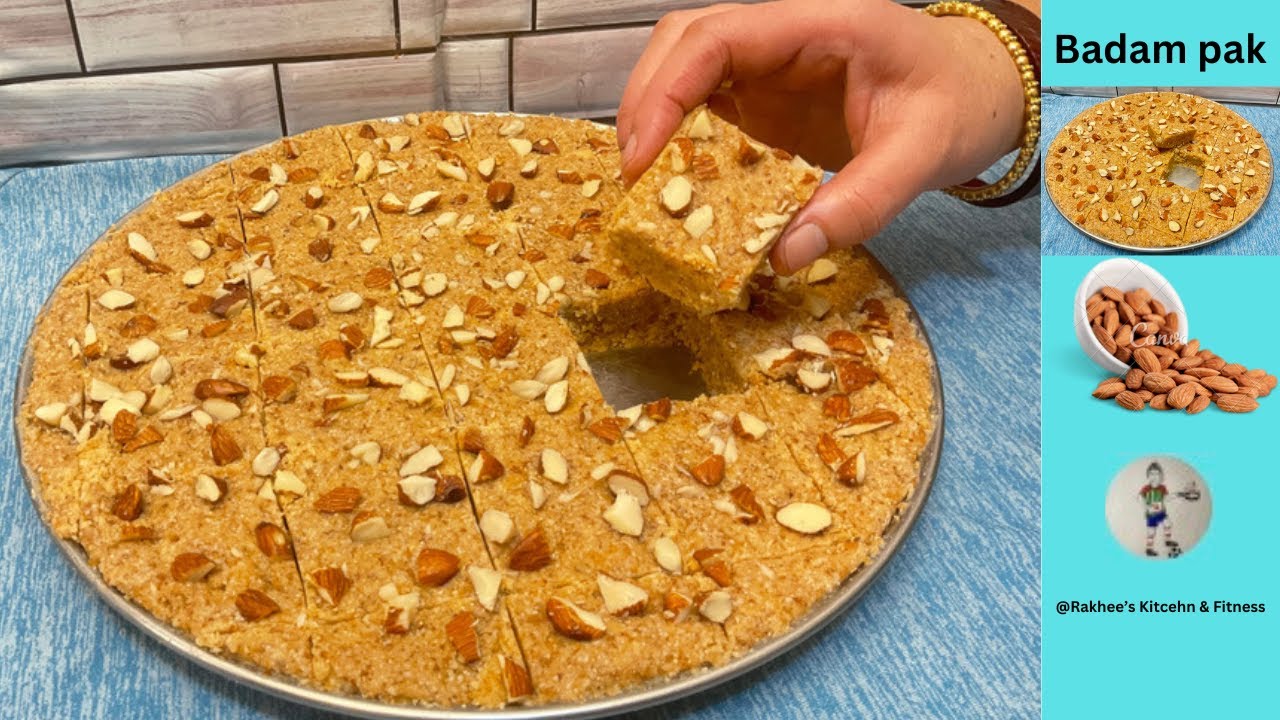 Badam Pak | Healthy Recipe | Badam Ki Barfi | Almond Fudge | Easy Badam ...