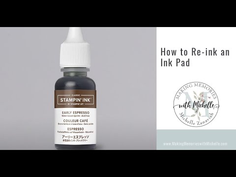 How to Re-Ink an Ink Pad - YouTube