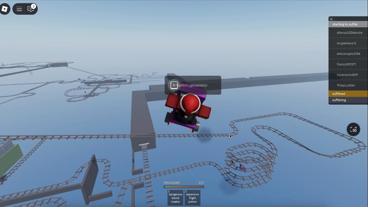 flying cart on cart ride around nothing - YouTube