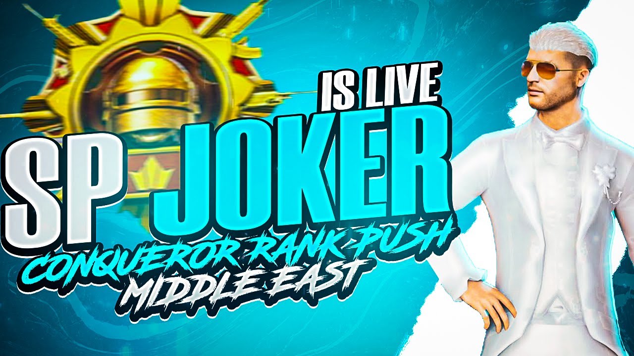 CONQUEROR RANK PUSH | Tapa Tap | SP JOKER is Live | PUBG MOBILE - YouTube