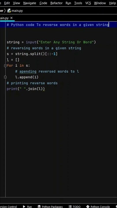 Reverse Words In A Given String In Python 👍😉 Codewithharry Css Python Programming Shorts