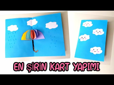 EN ŞİRİN 3D GÖRÜNÜMLÜ KART YAPIMI | EN KOLAY VE EN GÜZEL HEDİYE KARTI YAPIMI | DİY
