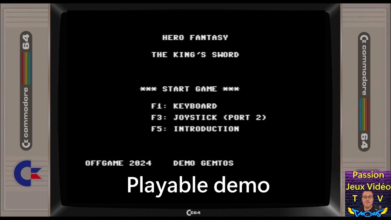 C64 Demo - Hero Fantasy The King's Sword - Shorts Gameplay (by ...