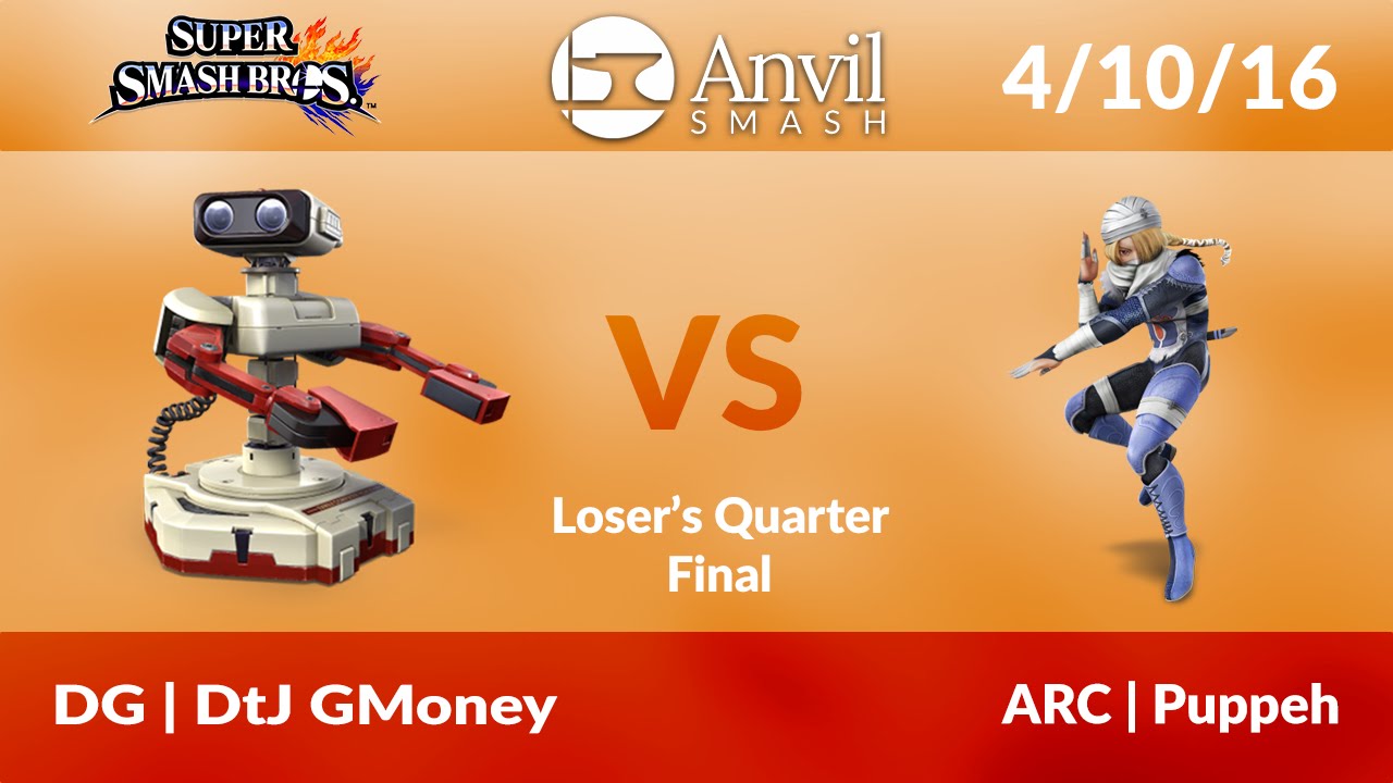 Anvil Smash #47: [LQ] DG | DtJ GMoney (Rob) vs ARC | Puppeh (Sheik, Fox ...