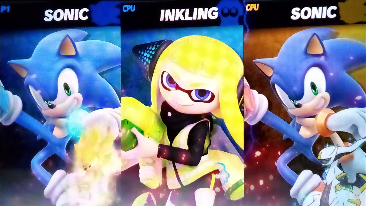(Lightning Round) Sonic + Agent 3 VS Impostor Sonic | Super Smash Bros ...