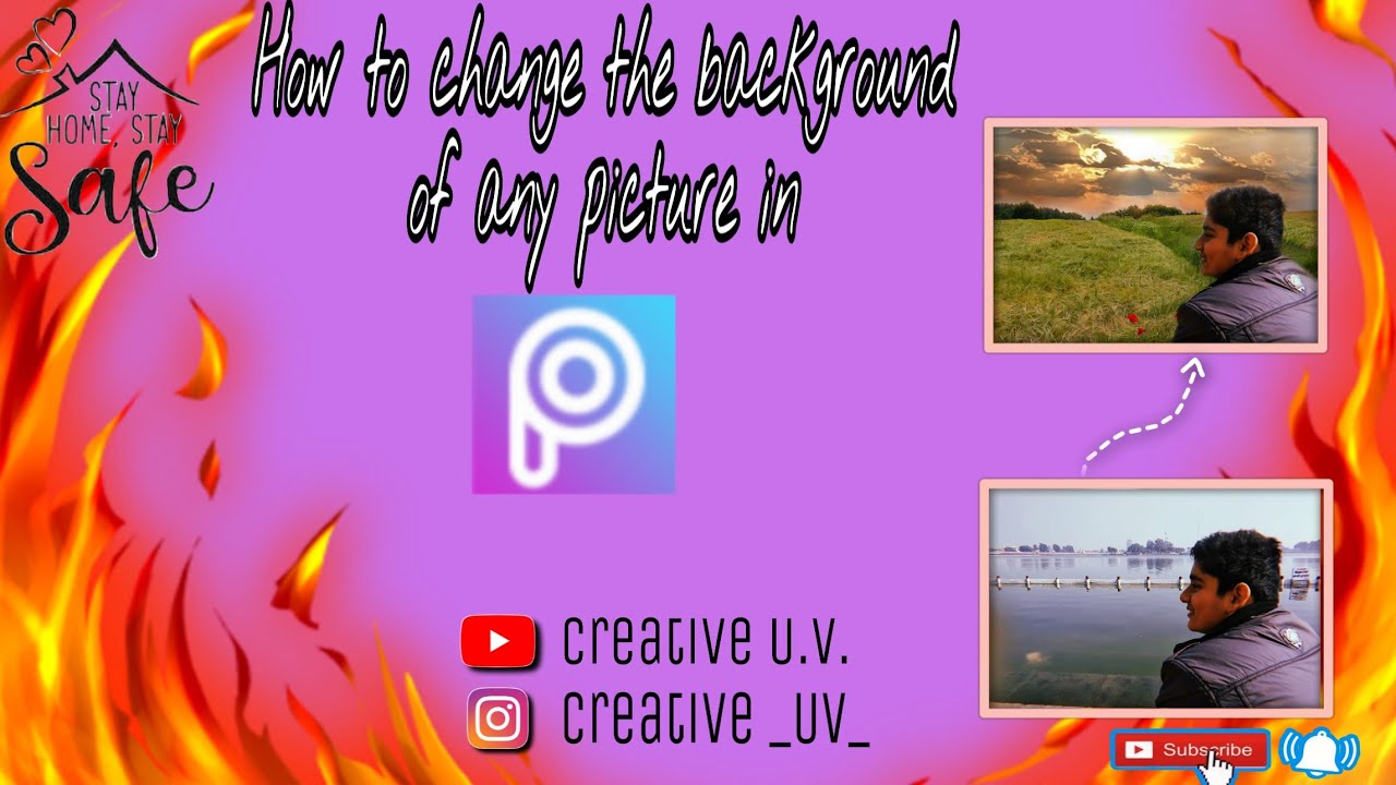Learn how to change background of a picture in pics art | 2minute ...