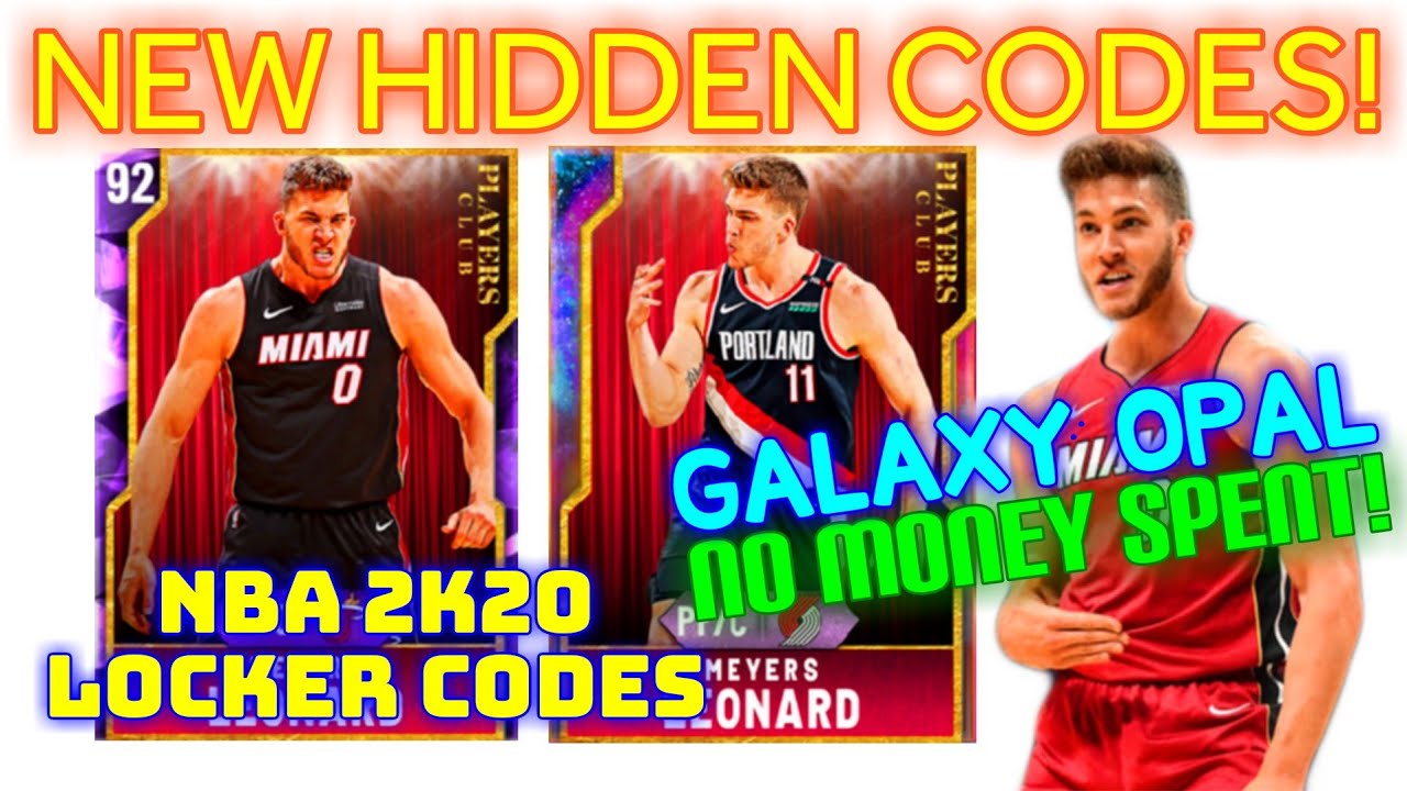 ACTIVE LOCKER CODES 2K GALAXY OPAL MEYERS LEONARD NBA 2K20 Locker Codes ...