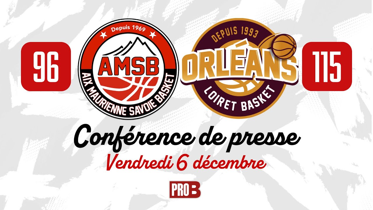 Conférence de presse - AMSB vs Orléans - 06/12 - YouTube