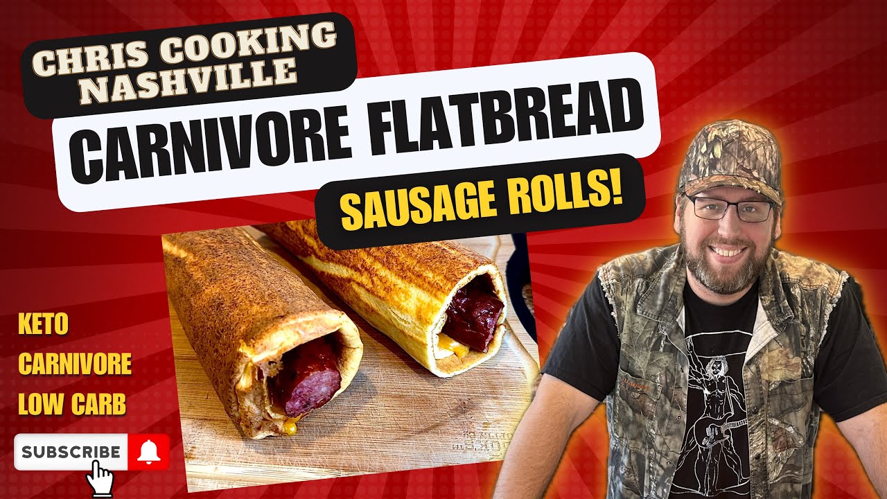 ‼️EASY CARNIVORE Flat BREAD‼️ Makes Incredible Sausage Roll Sandwiches! - YouTube