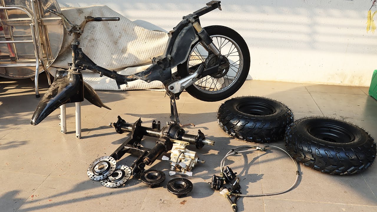 NEW!! Modify Viva Motorbike To 3 Wheel Motorbike - Rear Axle And ...