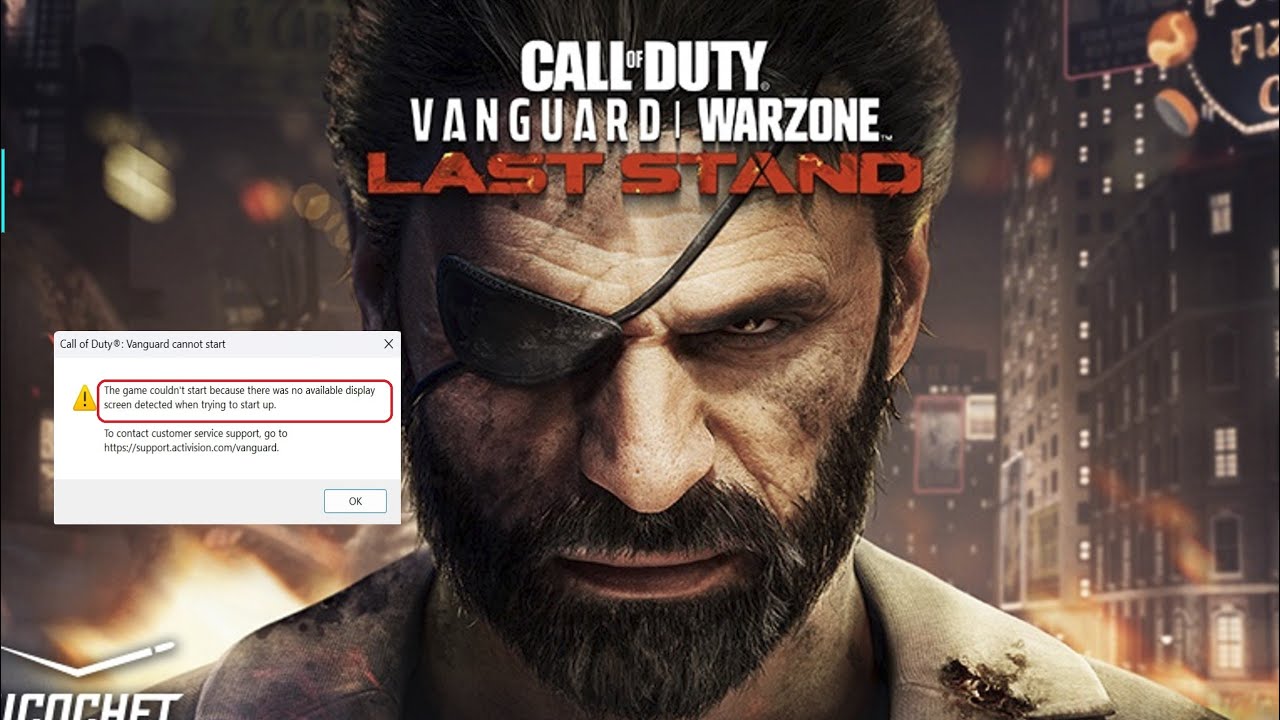 Call of Duty Vanguard No Display Screen Available Issue - YouTube