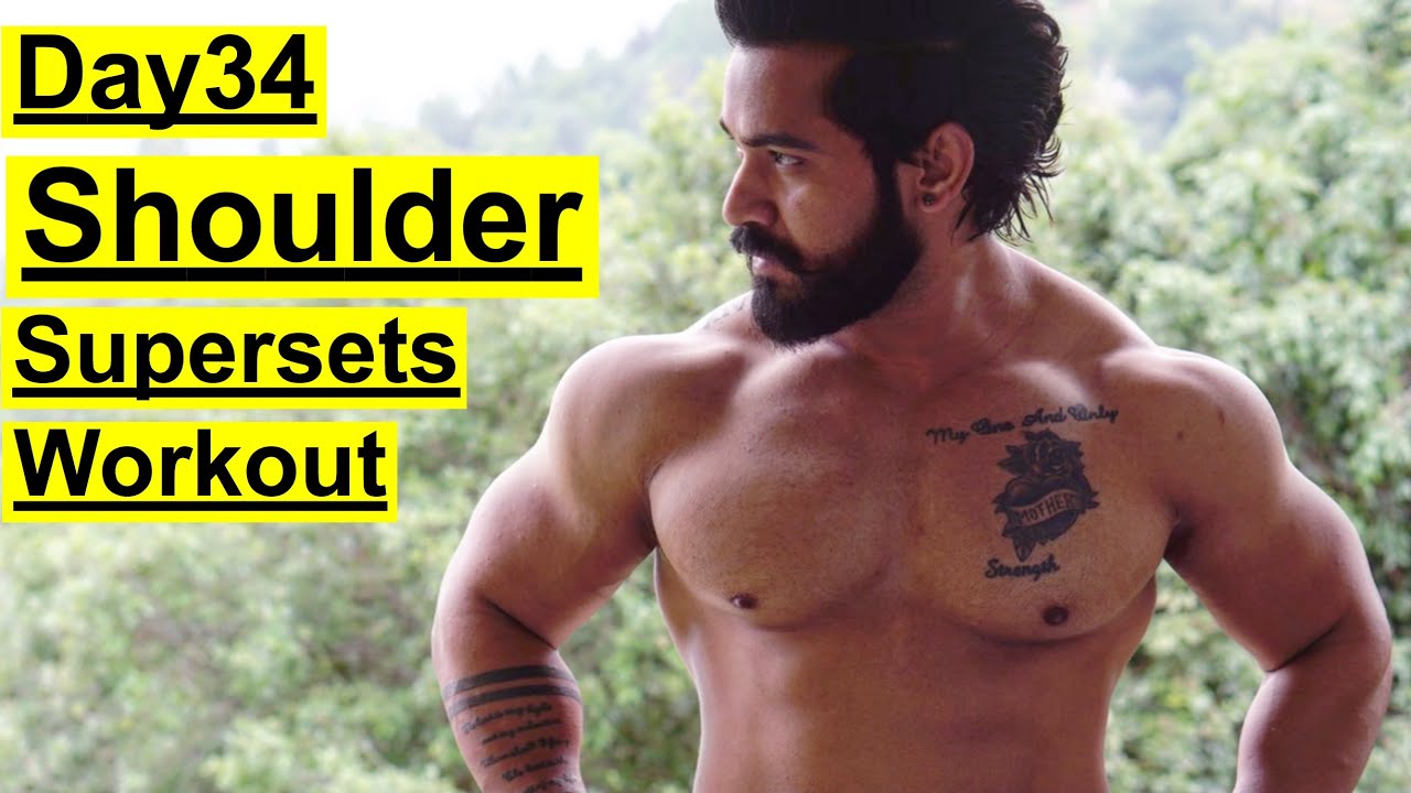 Day34|| 3D Shoulder Supersets Workout||Workout For Bigger Traps and ...