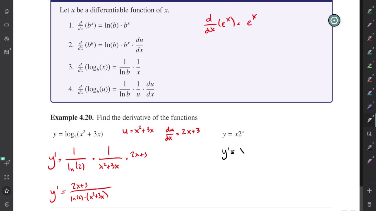 Elementary Calculus Example 4 20 - YouTube