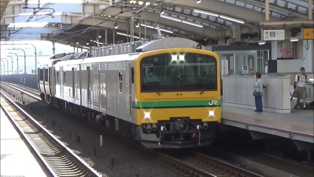 2024年6月4日 E493系02編成牽引 キハE130系 KY出場 越谷レイクタウン駅 停車～発車 - YouTube