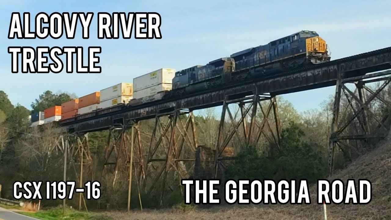 Alcovy River Trestle, CSX I197-16, on The Georgia Road, Covington ...