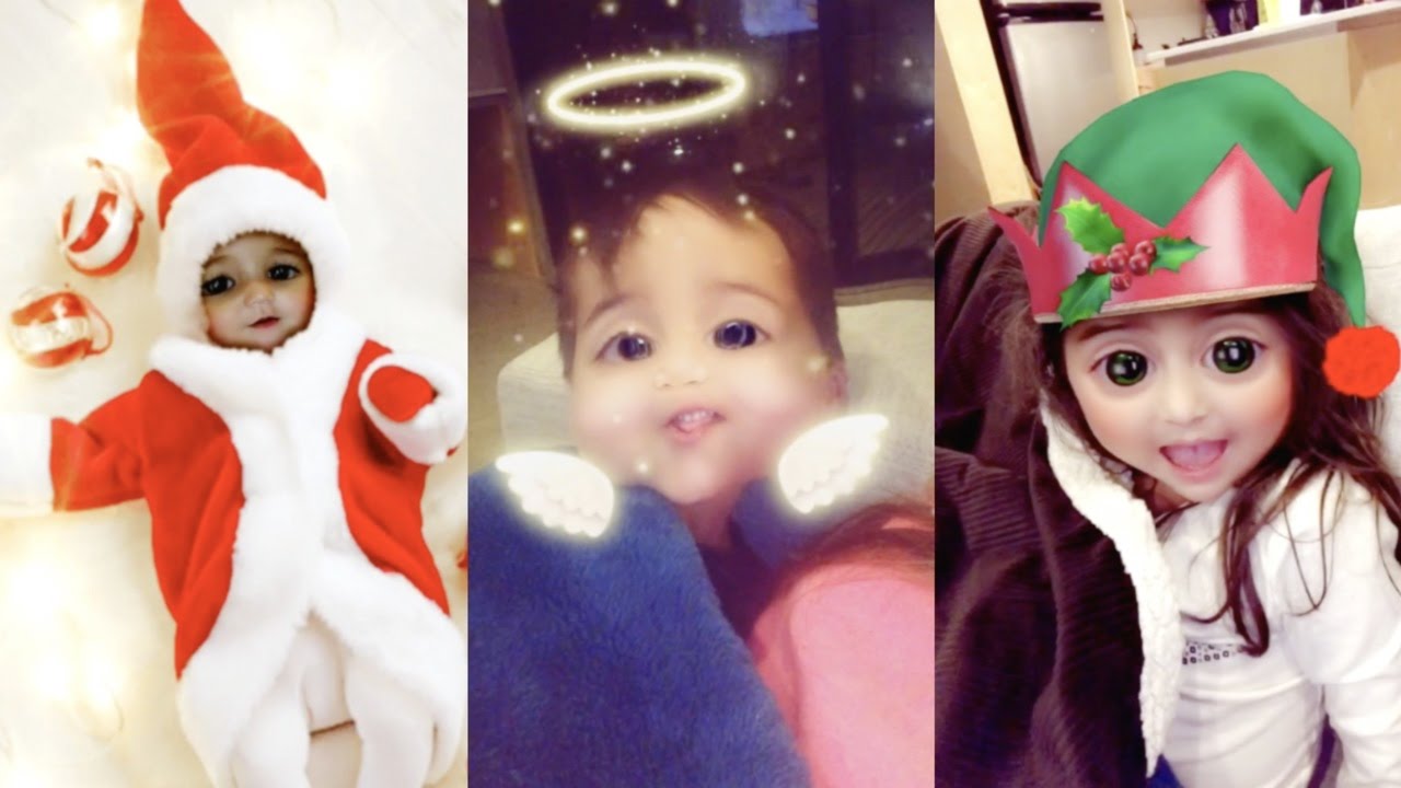 JUGANDO CON FILTROS DE SNAPCHAT NAVIDEÑOS | FUNNY KIDS CHRISTMAS ...