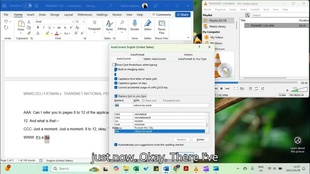 How to transcribe from scratch using Microsoft Word and VLC media ...