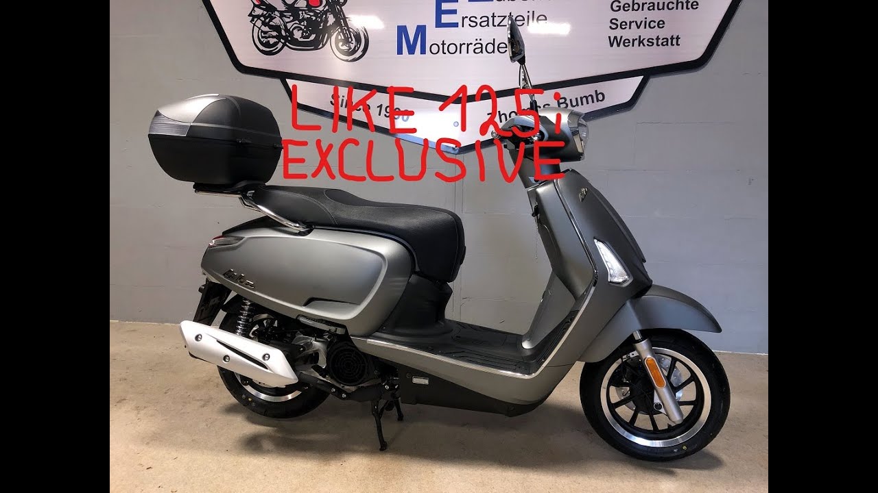 Kymco New Like 125i ABS E5 Exclusive - Matt Grey - Walkaround, Details ...