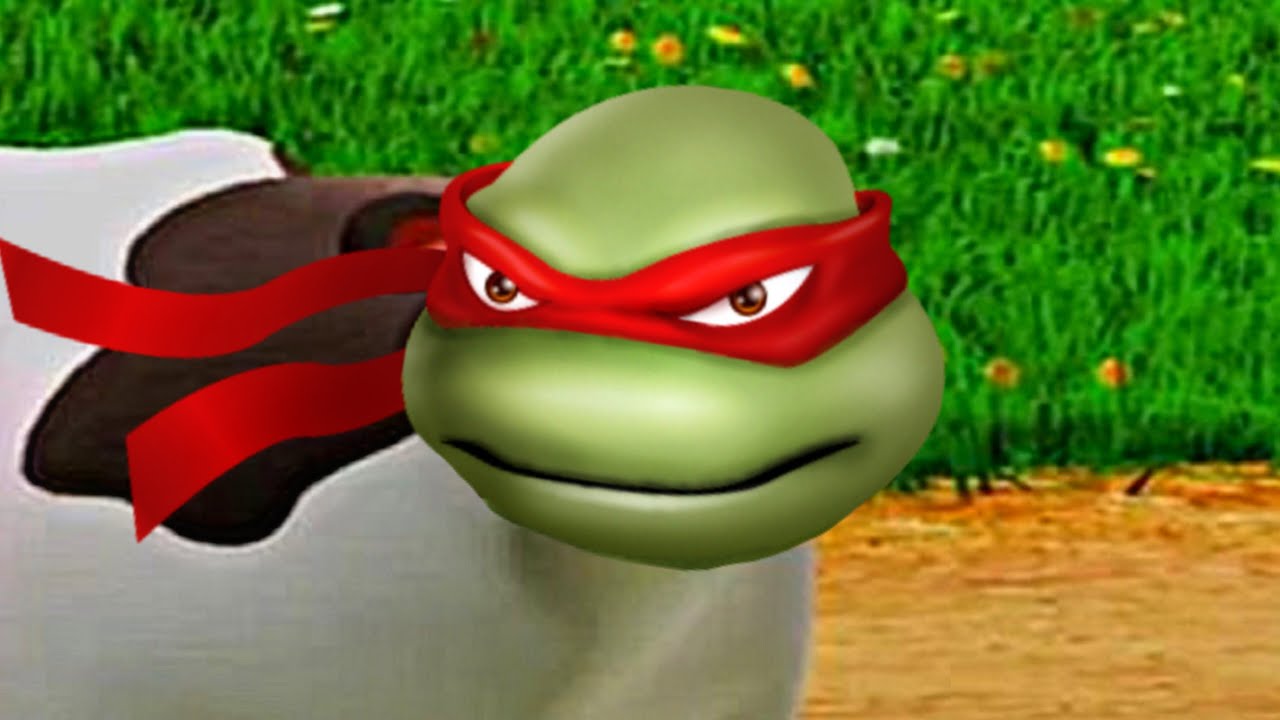 mmm cow but it's ninja turtle fighting - YouTube