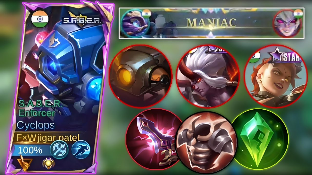 NEW BEST BUILD & EMBLEM CYCLOPS TO BEAT ANNOYING META HERO !! BEST ...