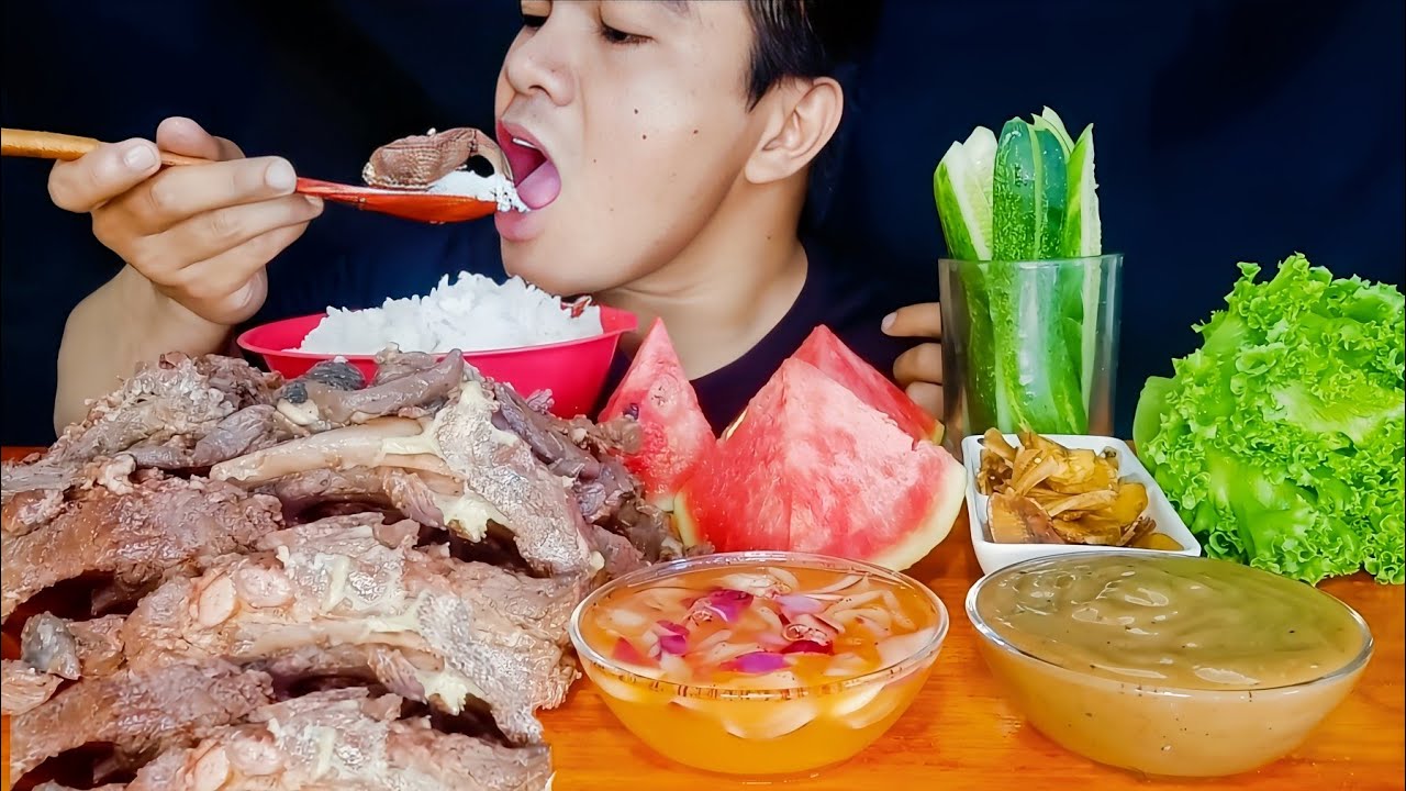 BRAISED PORK RIBS MUKBANG HOME STYLE DISH | MUKBANG ASMR - YouTube