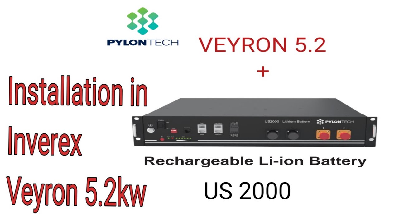 Pylon Tech US 2000 Lithium Li-ion battery installation in Inverex ...