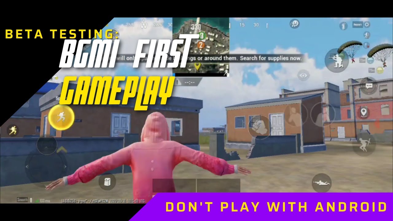 BGMI First GAMEPLAY || Playing on Android Phone || - YouTube