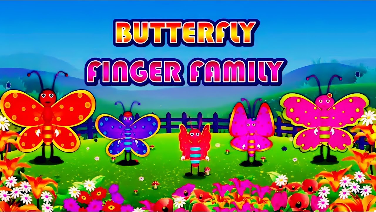 Daddy finger Daddy finger | kids song | Butterfly Finger Family | Kids ...