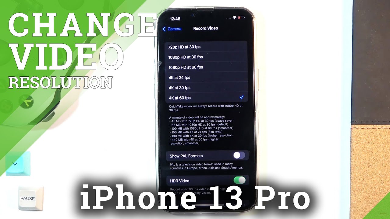 How to Change Video Resolution in iPhone 13 Pro - Set Up Recording ...