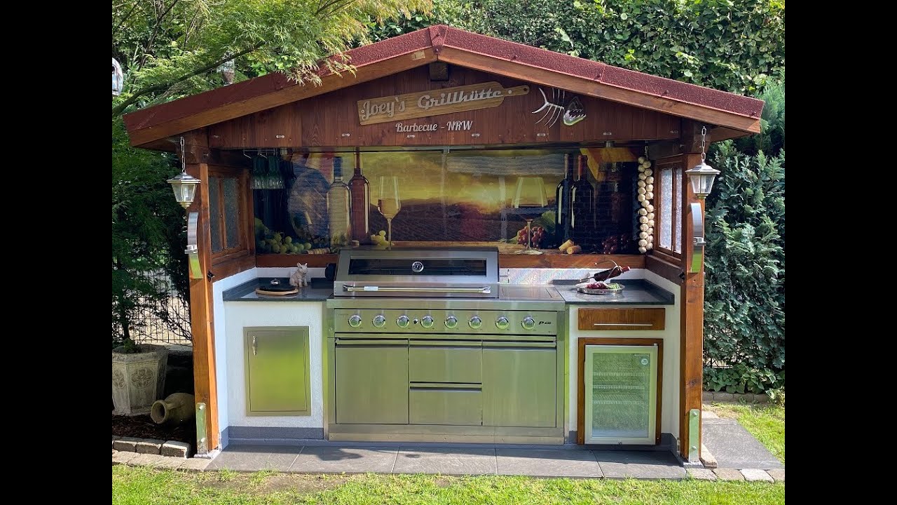 Grillhütte Mit Gasgrill Santos P 618 Youtube