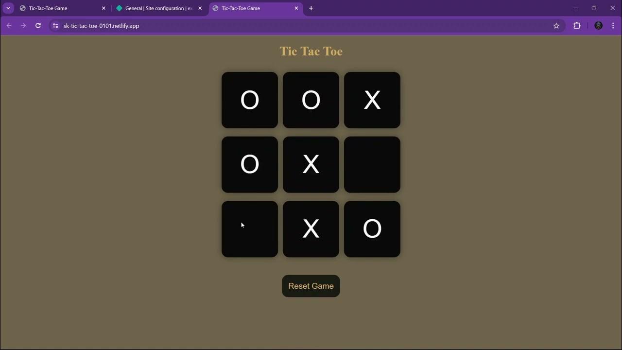 Tic Tac Toe Game WebApp || Details Code on GitHub. ⭕ - YouTube
