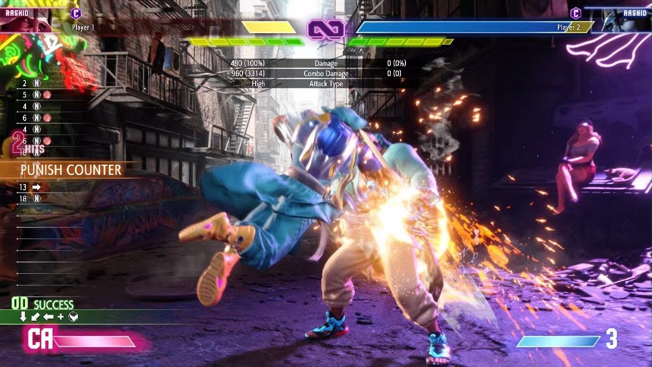 street fighter 6 rashid 2 super combo - YouTube