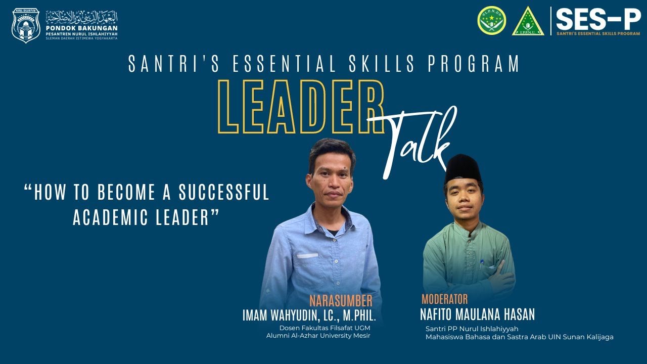 🔴(LIVE) SES-Program Leaders Talk - “How To Become a Succesful Academic ...