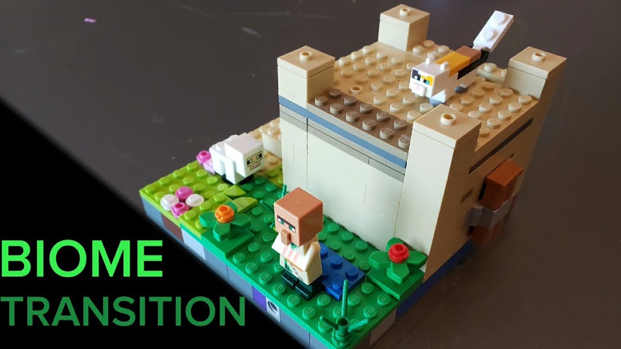 The Biome Transition: Lego Minecraft MOC - YouTube