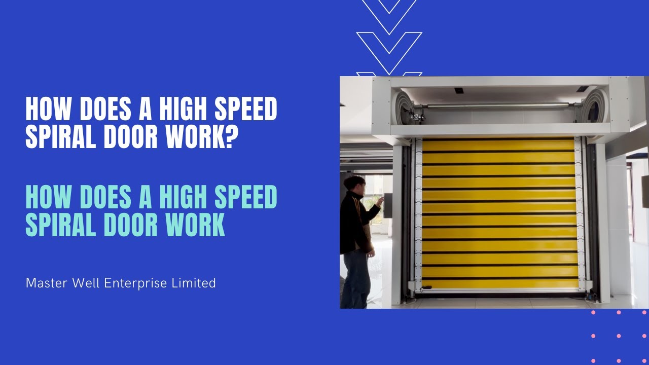 How does a high speed spiral door work? - YouTube
