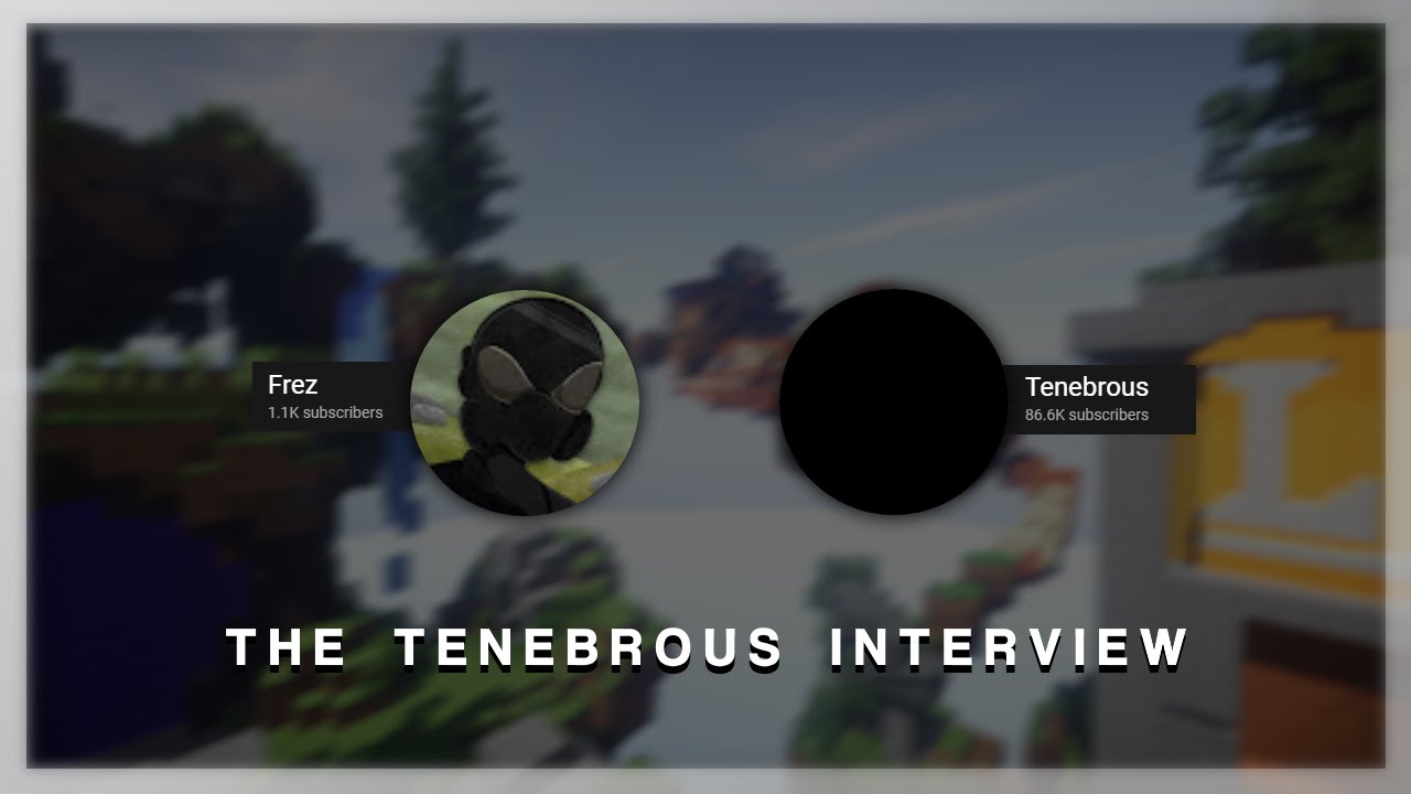 Tenebrous is BACK in the community (@Tenebrous Interview) - YouTube