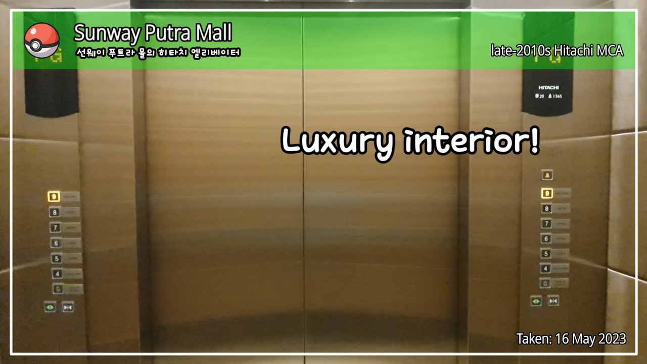 Hitachi lifts at Sunway Putra Mall (shuttle lifts to Hotel Lobby ...